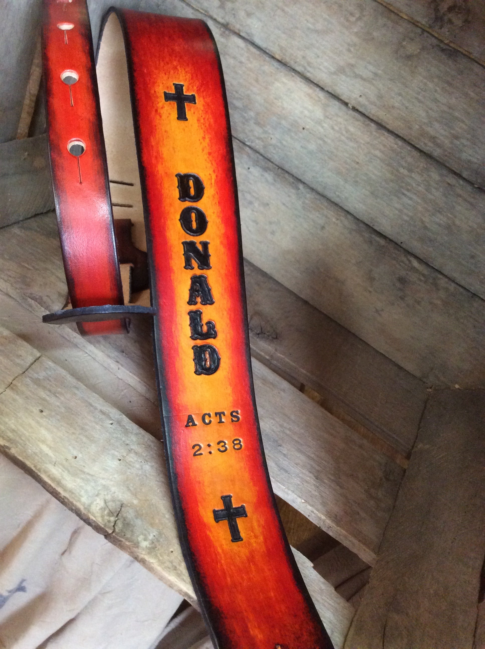 Sunburst Guitar Strap in Bright bold colors | Personalized and leather ...