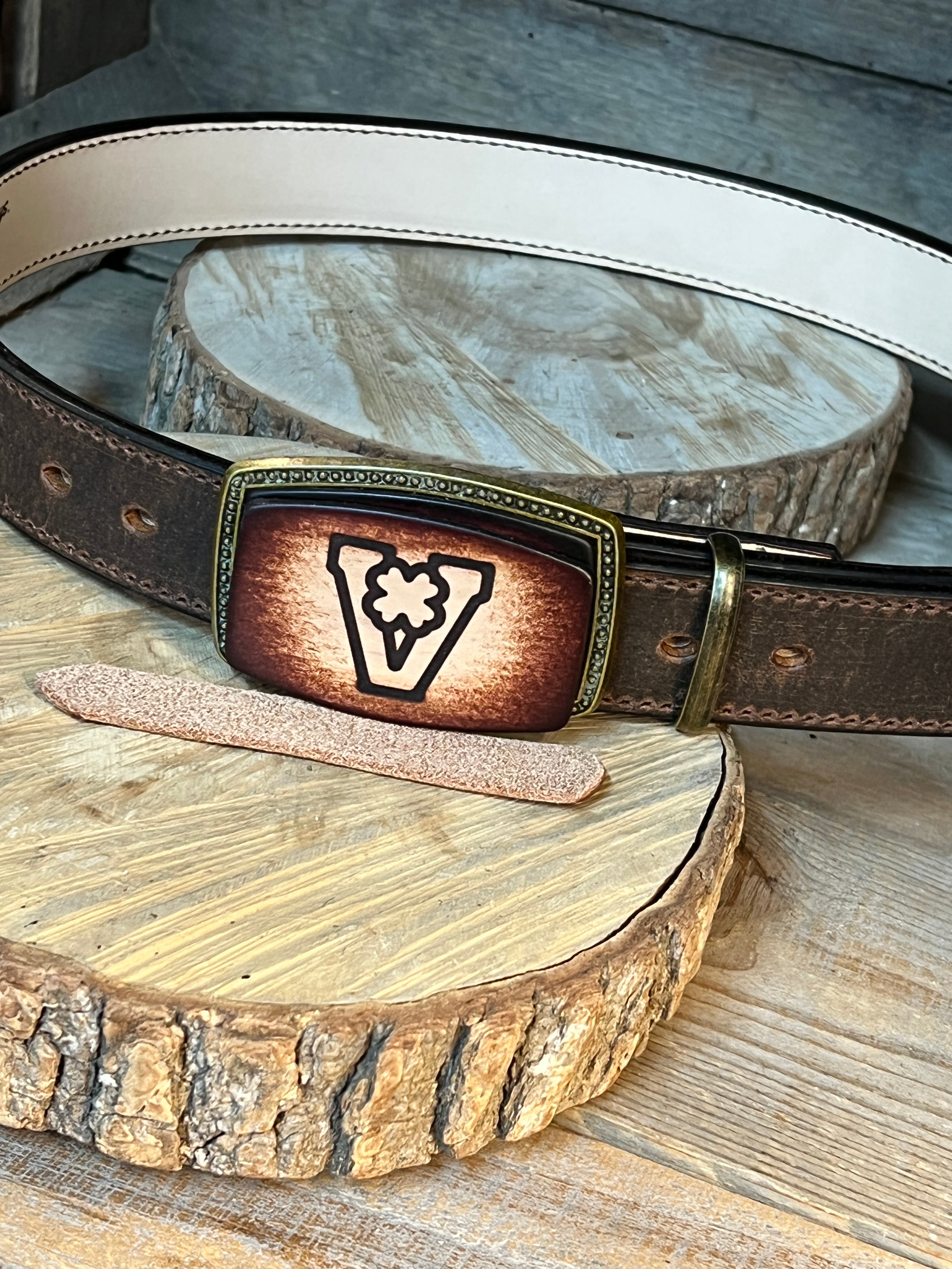 Custom Buckle – M & W Leather