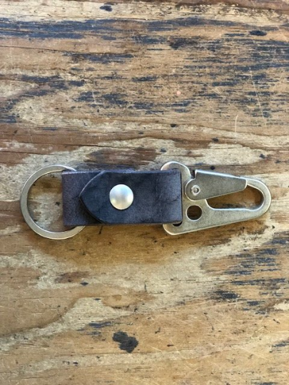 Lever Snap Key Clip keychain-Water Buffalo Leather – M & W Leather
